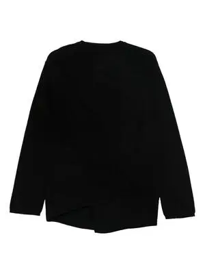 BLACK COMME DES GARÇONS Crew-neck Long-sleeve Sweater