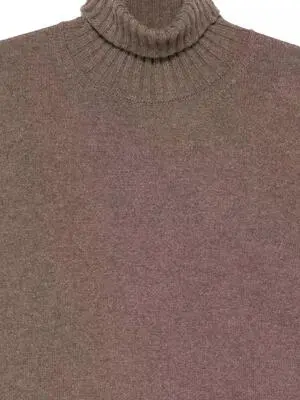 DELL'OGLIO Roll-neck Knitwear - Brown