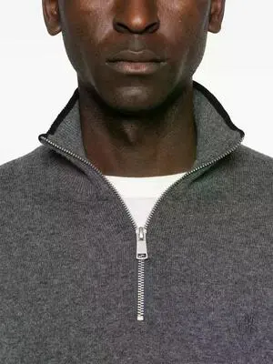 Marc O'polo Zip Neck Sweater - Grey