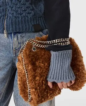 Stella McCartney Hybrid Knit Bomber Jacket - Navy