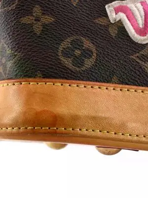 LOUIS VUITTON Alma Handbag Limited Edition Patches Monogram Canvas Pm Satchel