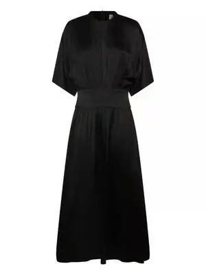TOTEME Short-sleeve Maxi Dress - Black