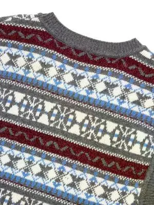 STUDIO TOMBOY Geometric-patterned Vest - Grey