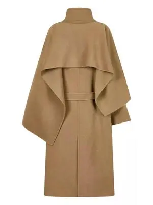 STUDIO TOMBOY Belted Wool Blend Coat - Neutrals