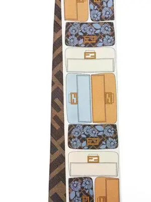 Fendi Graphic Print Scarf