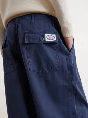 CHERRY LOS ANGELES Parachute Wide-leg Cotton Trousers - Blue