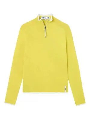 Sunnei Half-zip Long-sleeve Top