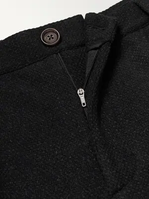Oliver Peoples Morton Straight-leg Pleated Cotton-blend Suit Trousers