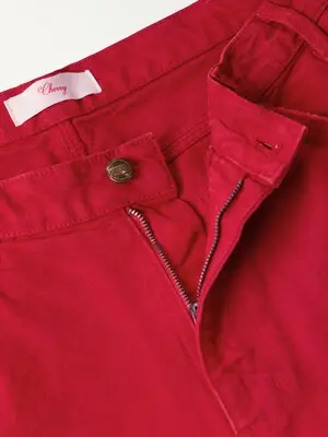 CHERRY LOS ANGELES Wide-leg Cotton-canvas Trousers