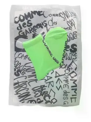 Comme Des Garçons Logo Socks - Green