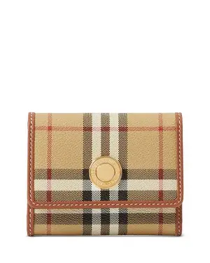 Burberry Small Check Folding Wallet