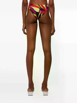 LOUISA BALLOU Patterned Bikini Bottom - Black
