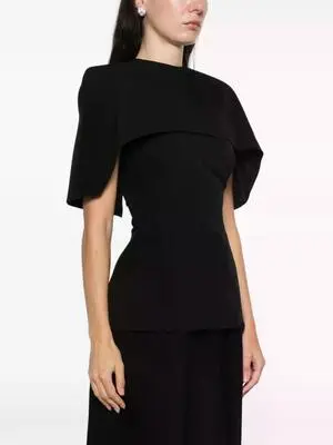 AXEL 113 Cape Detailed Top - Black
