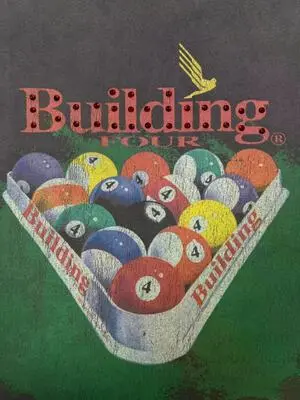 BLDG4 Billiard Graphic T-shirt - Grey