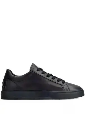 TOD'S Leather Low Top Sneakers - Black