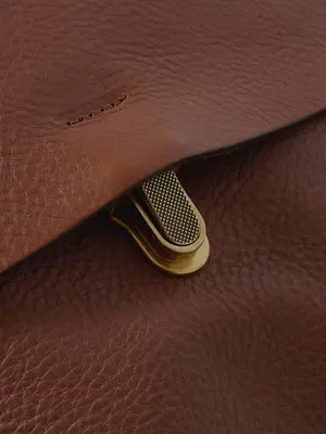 BLEU DE CHAUFFE Zeppo Duo Full-grain Leather Briefcase