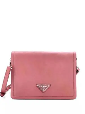 Prada Full Flap Glace Calf Small Shoulder Bag