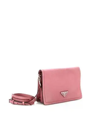 Prada Full Flap Glace Calf Small Shoulder Bag