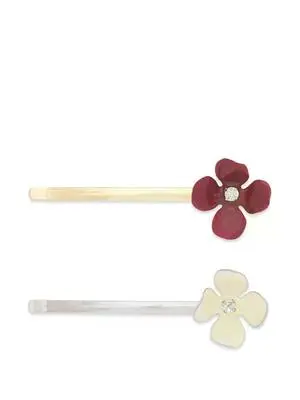Marni Flower Hair Clip - Silver