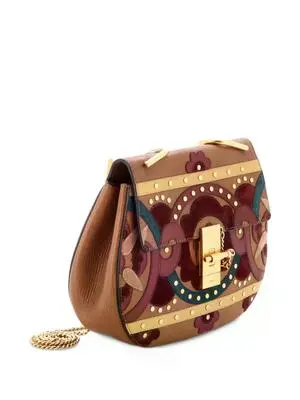 Chloé Drew Patchwork Studded Crossbody Bag