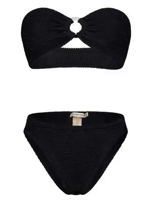 PARAMIDONNA Chloe Ring-detail Bikini - Black