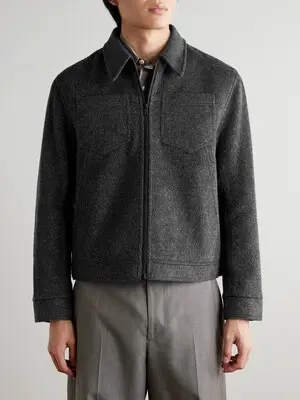 Oliver Spencer Norton Brushed Recycled Wool-blend Jacket