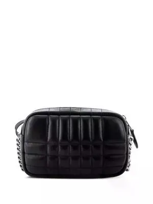 Burberry Lola Camera Mini Crossbody Bag Quilted Leather - Black