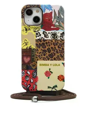 Bimba Y Lola Iphone 15 Patchwork Phone Case - Brown