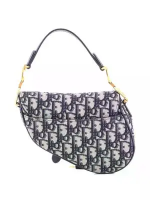 Dior Saddle Handbag Oblique Canvas Mini - Blue