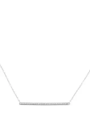 LB EXCLUSIVE 14k White Gold Diamond Necklace - Silver
