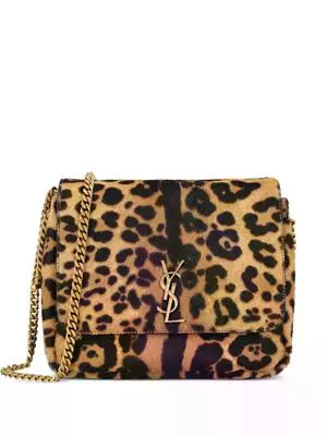 Saint Laurent Kate Animal-print Shoulder Bag