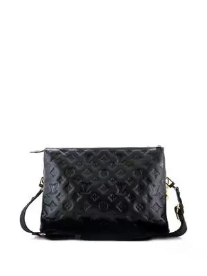 LOUIS VUITTON Coussin Mm Crossbody Bag Monogram Embossed Lambskin - Black