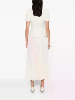 SELF-PORTRAIT Paneled Midi Dress