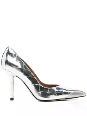 Kurt Geiger 90mm Metallic Point-toe Pumps