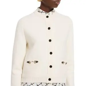 Gucci Wool Cashmere Cardigan With Horsebit