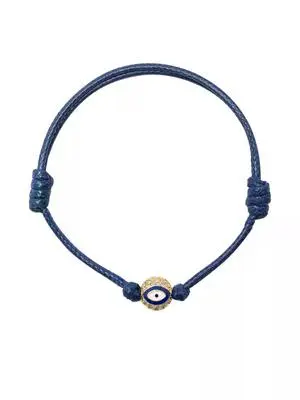 NIALAYA JEWELRY Evil Eye String Bracelet - Gold