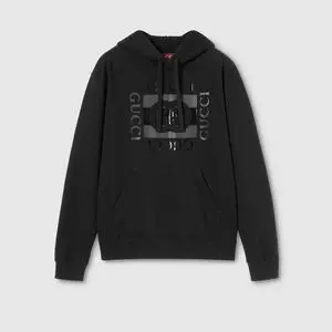 Gucci Cotton Jersey Sweatshirt With Interlocking G Print
