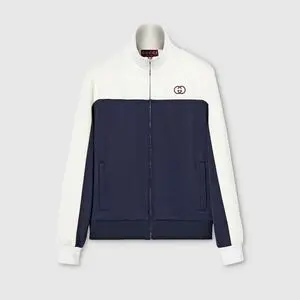 Gucci Technical Jersey Zip Jacket - Blue