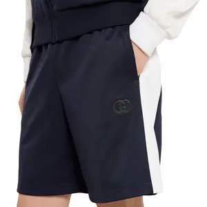 Gucci Technical Jersey Shorts With Interlocking G Embroidery
