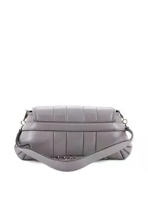 Gucci Horsebit Chain Vertical Quilted Leather Small Shoulder Bag - Grey