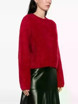 Soft Goat Brushed Crew-neck Sweater