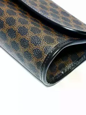 Celine 1990s Macadam Pattern Pouch
