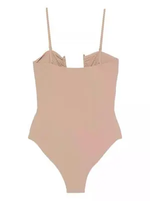 Christopher Esber Ruched One-piece Swimsuit - Neutrals