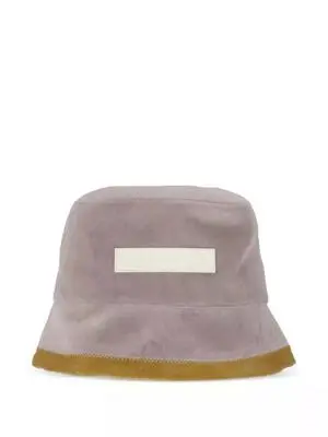 Marni Logo-patch Trim Bucket Hat - Pink