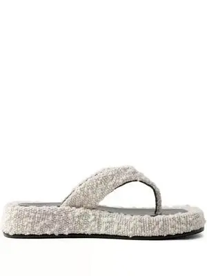 Manière De Voir Rosalie Flatform Sandals - Neutrals