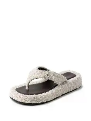 Manière De Voir Rosalie Flatform Sandals - Neutrals