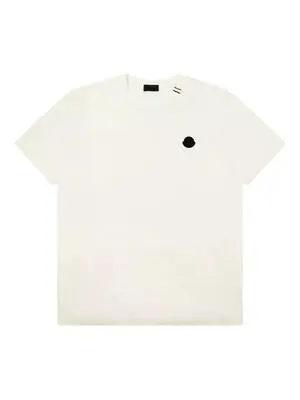 Moncler Logo-appliqué T-shirt - Neutrals