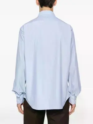 DELL'OGLIO Buttoned Striped Shirt - Blue