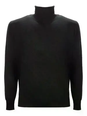 KANGRA High-neck Sweater - Black
