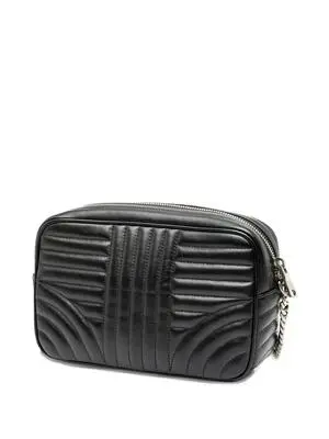 Prada Soft Calfskin Diagramme Camera Crossbody Bag - Black